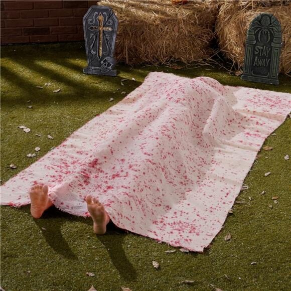 Holiday | 5 Ft Halloween Scary Decorations Inflatable Body Covered Show ...